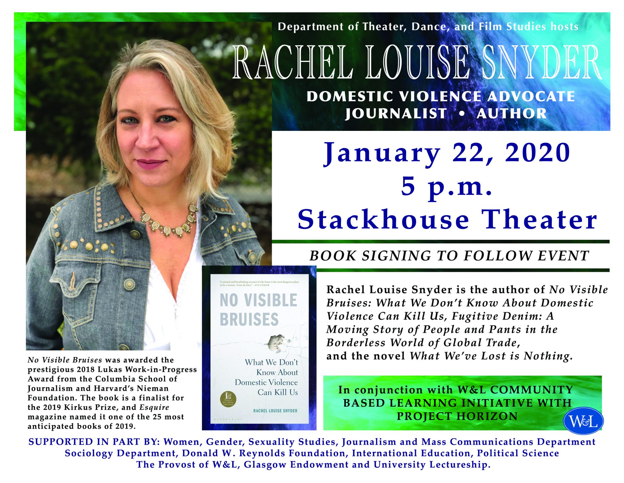The Columns » W&L Hosts Public Lecture with Rachel Louise Snyder ...