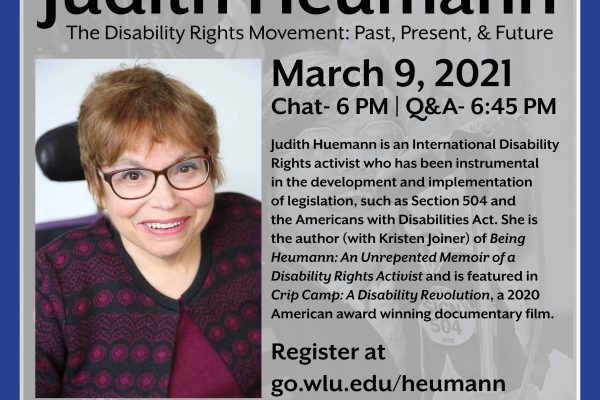 The Columns » W&L Hosts Disability Rights Activist Judy Heumann ...