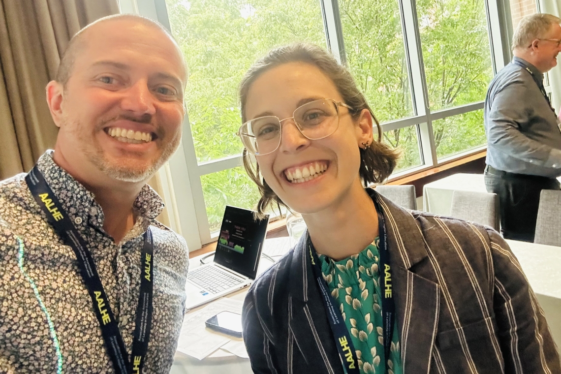 The Columns » JT Torres and Paige Gance ’13 Present at the 2025 AALHE ...